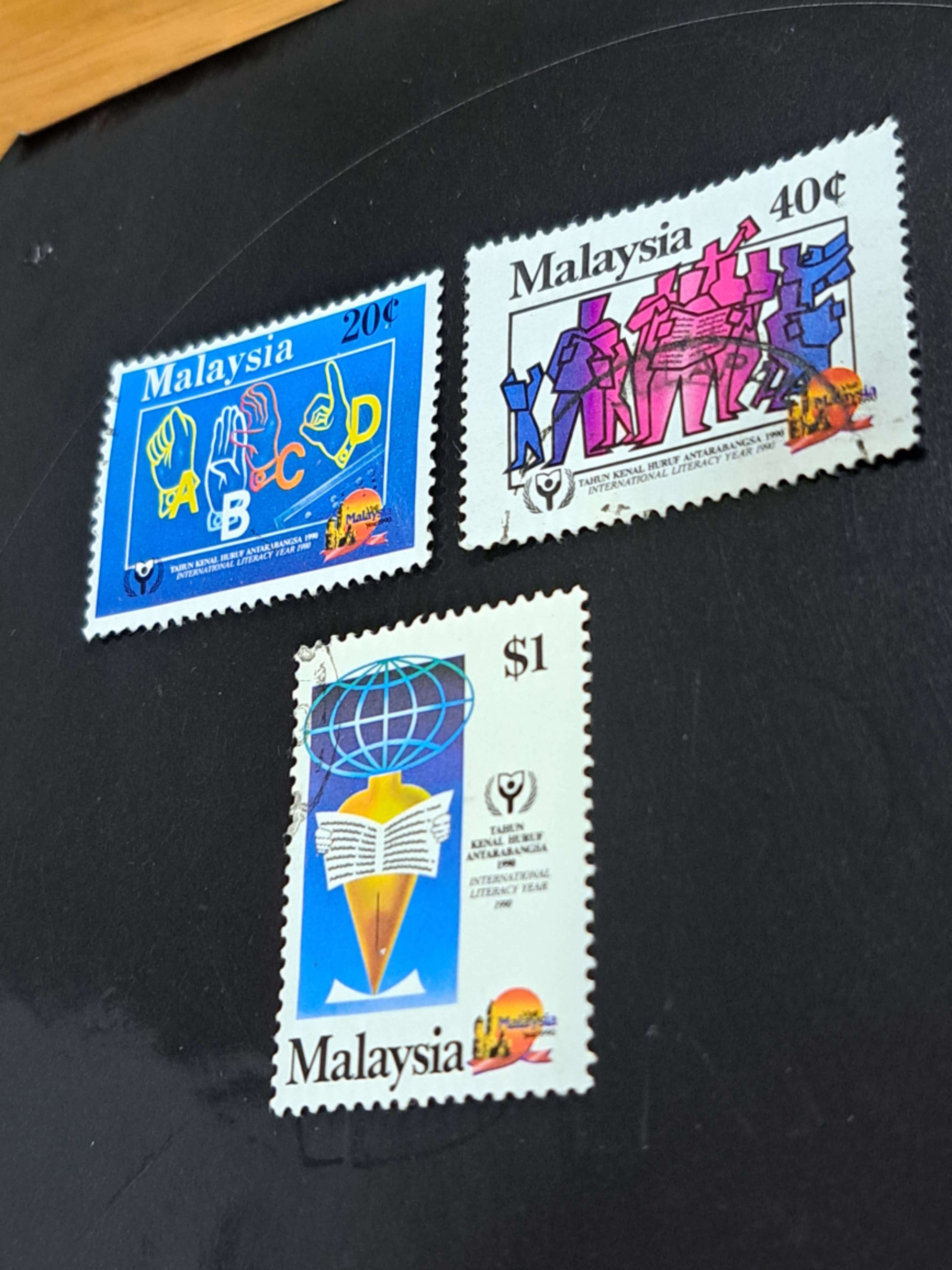 1990 Malaysia Setem Tahun Kenal Huruf Antarabangsa Stamps International Literacy Year Complete ...