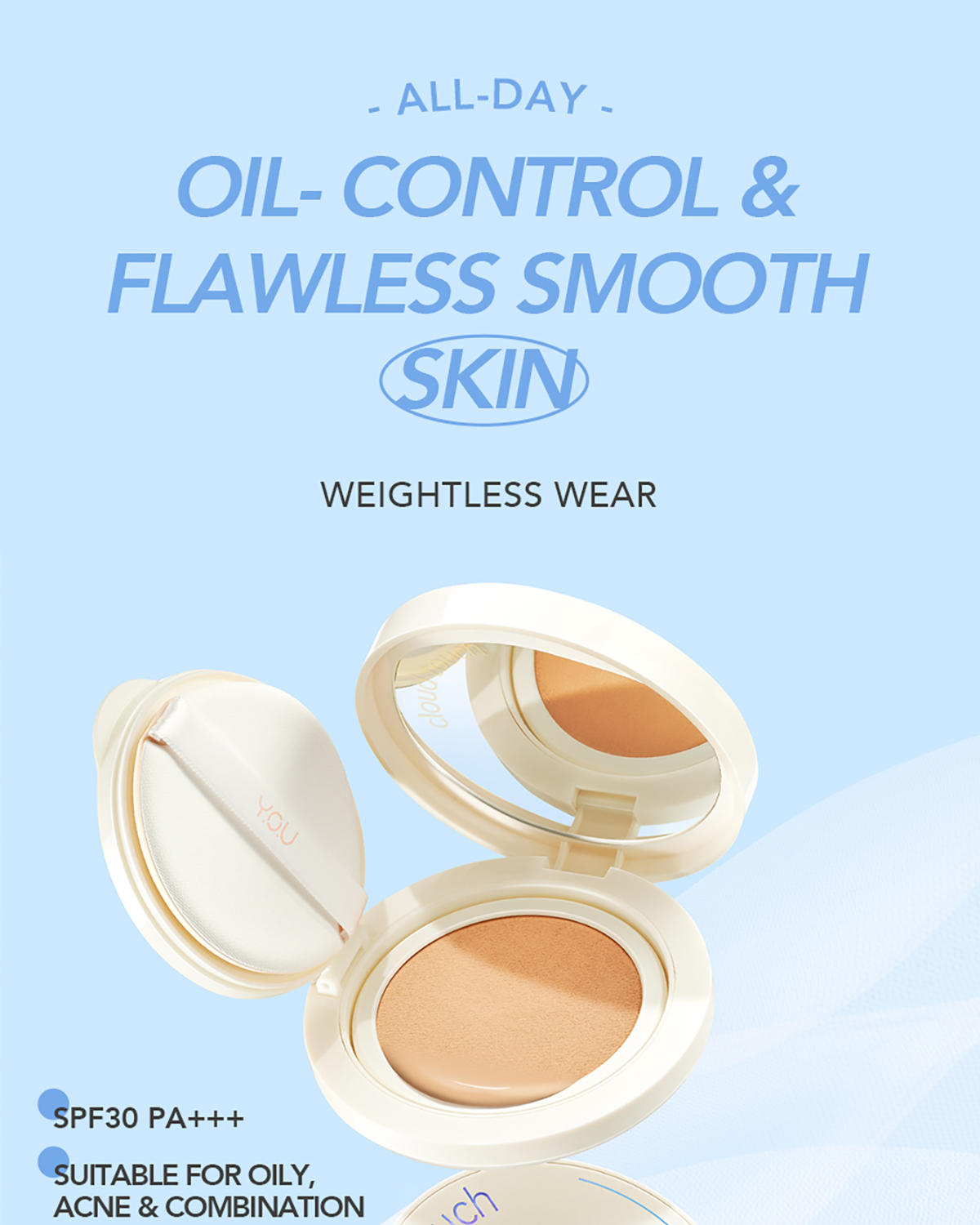 [ACNE-PRONE SKIN FRIENDLY] YOU cloud touch Dreamy-fit Lasting Mesh ...