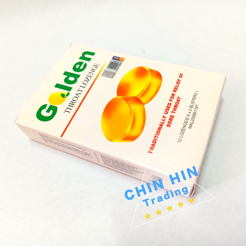 Golden Throat Lozenge 金嗓子喉片 Gula-gula Sakit Tekak Emas ( 12 Lozenges / 6 X 2 Blisters) | Shopee ...
