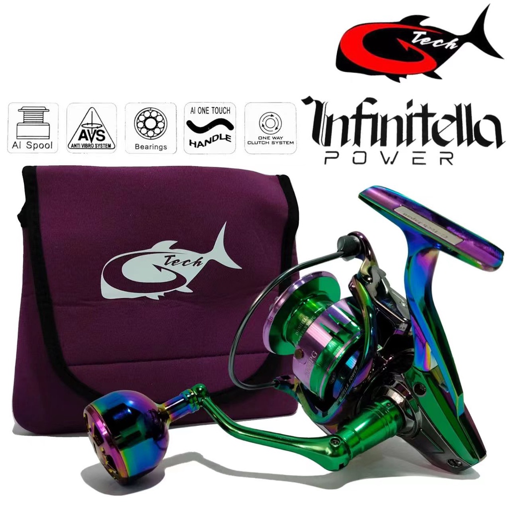 KFT G TECH INFINITELLA POWER SW SPINNING FISHING REEL Mesin Pancing ...
