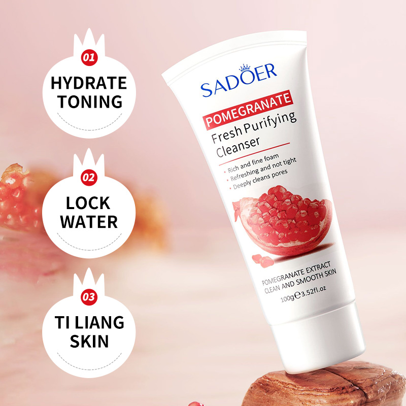 SADOER Pomegranate Fresh Brightening Skin Care Series Hydrating ...