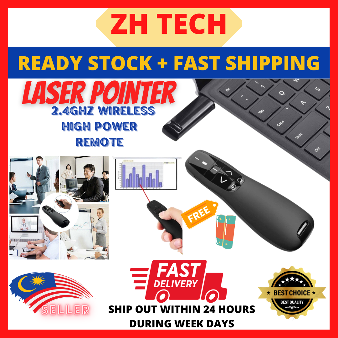 Laser Pointer Presentation 2.4g Lazer USB Remote Control Wireless For ...