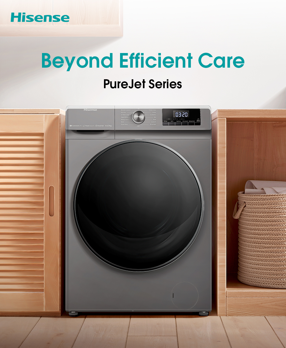Hisense Washer Dryer 2 in 1 Washing Machine Front Load Combo Mesin ...