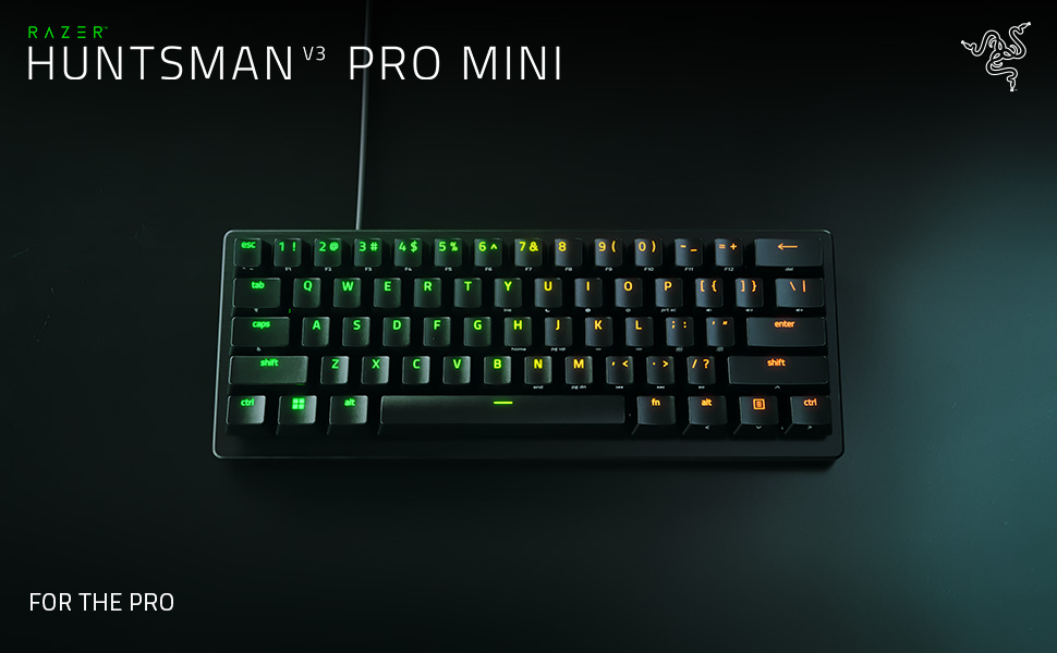 Razer Huntsman V3 Pro Mini Gaming Keyboard | 60% Analog Optical | Rapid ...
