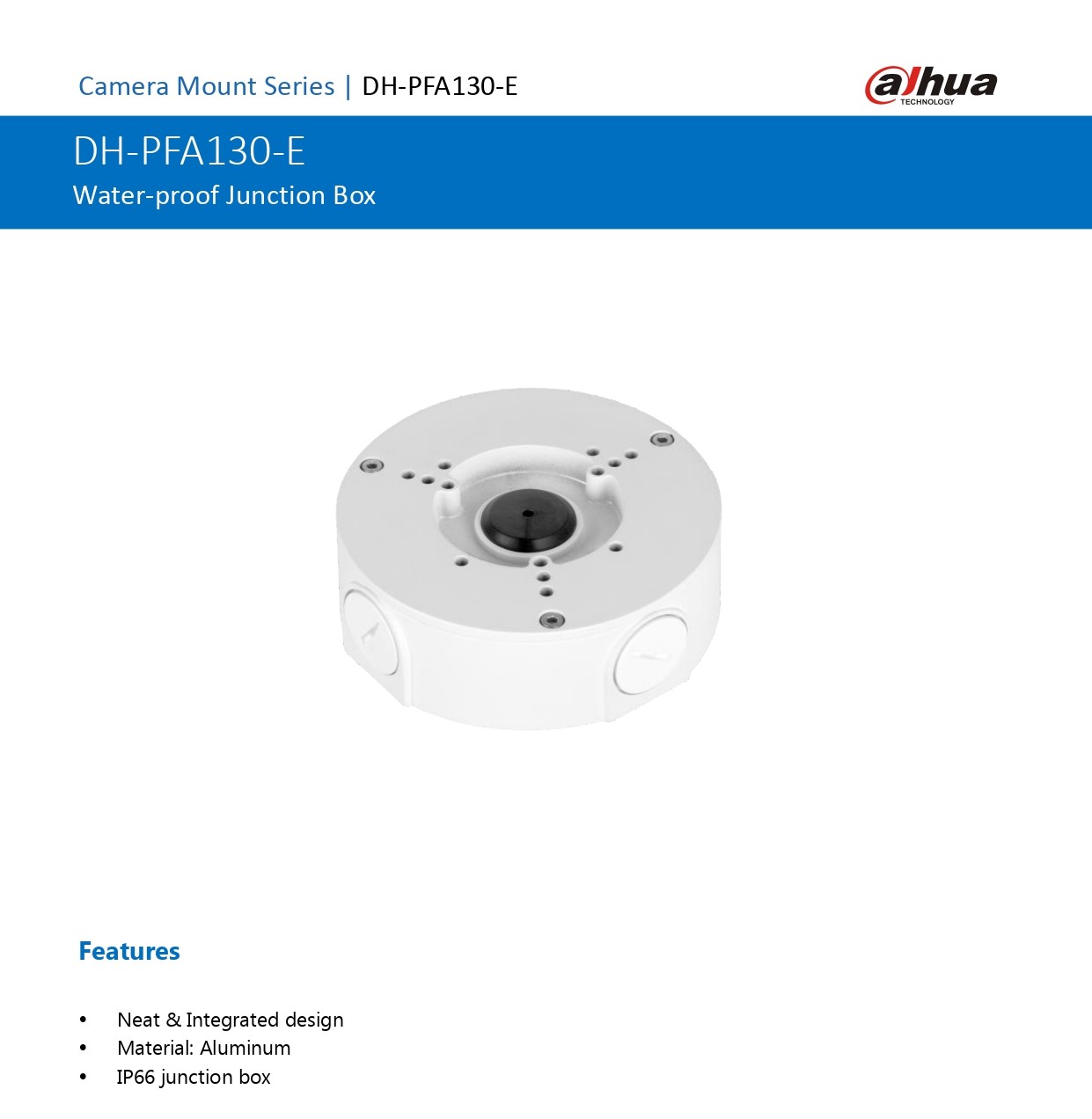 Dahua Outdoor Weatherproof CCTV Camera Aluminum Junction Box Wall ...