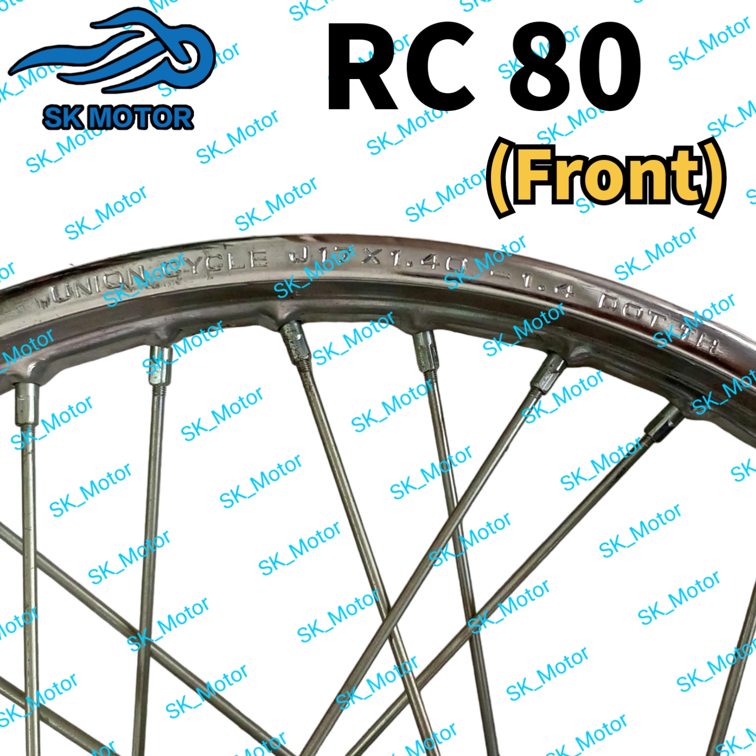 Suzuki RC 80 100 110 BEST RG RGV FX GSX Original Rear Wheel Rim Union ...