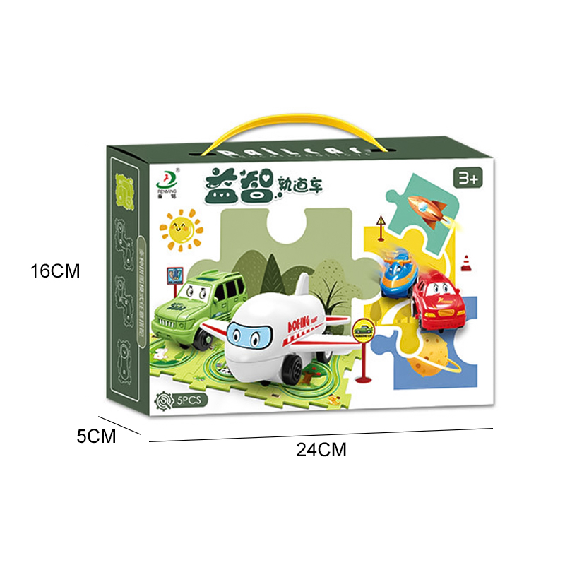 Rail Car Puzzle Vehicle Puzzle Track Playset Fun Race Car Toys ...