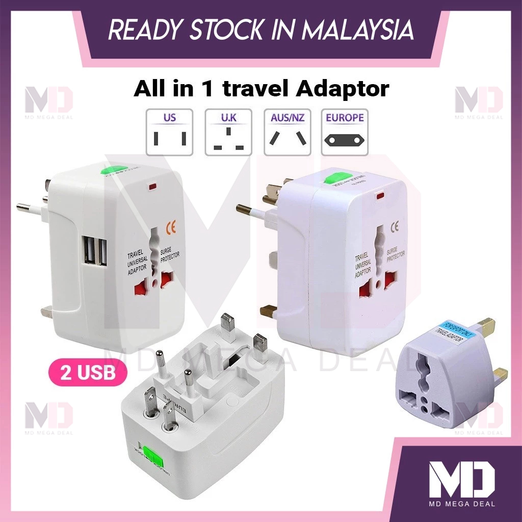 《Mega Deal》Universal Travel Adapter Plug All In One International Travel Adaptor Plug Socket For ...