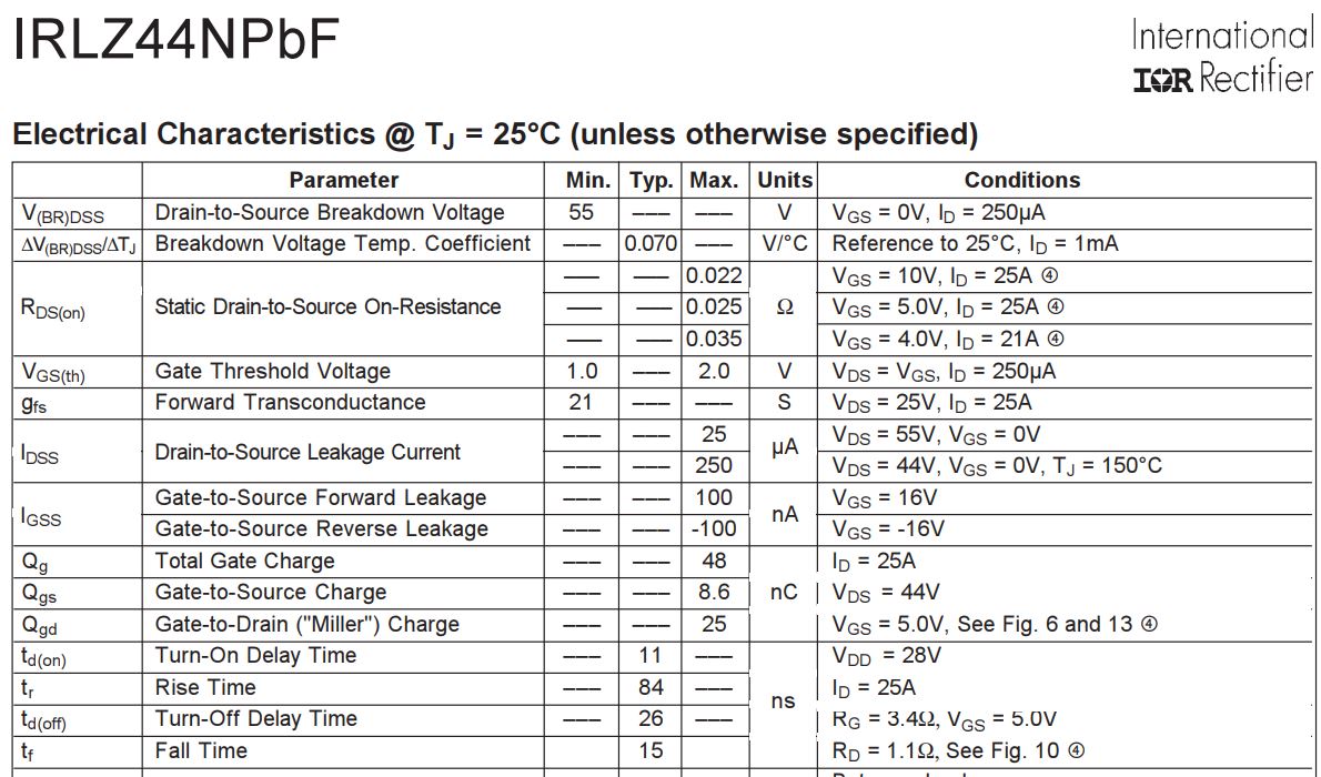 Original IRLZ44N IRLZ44 IRLZ44NPBF IRLZ44A N-Channel Logic Level MOSFET 55V 49A | Shopee Malaysia