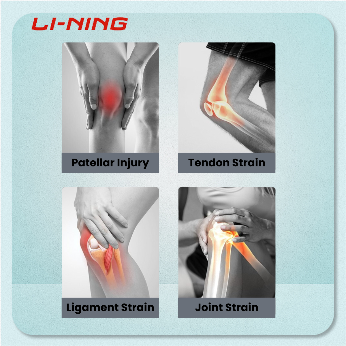HH LINING LI NING Knee Guard Pad Pads Protector Knee Brace Support Pain ...