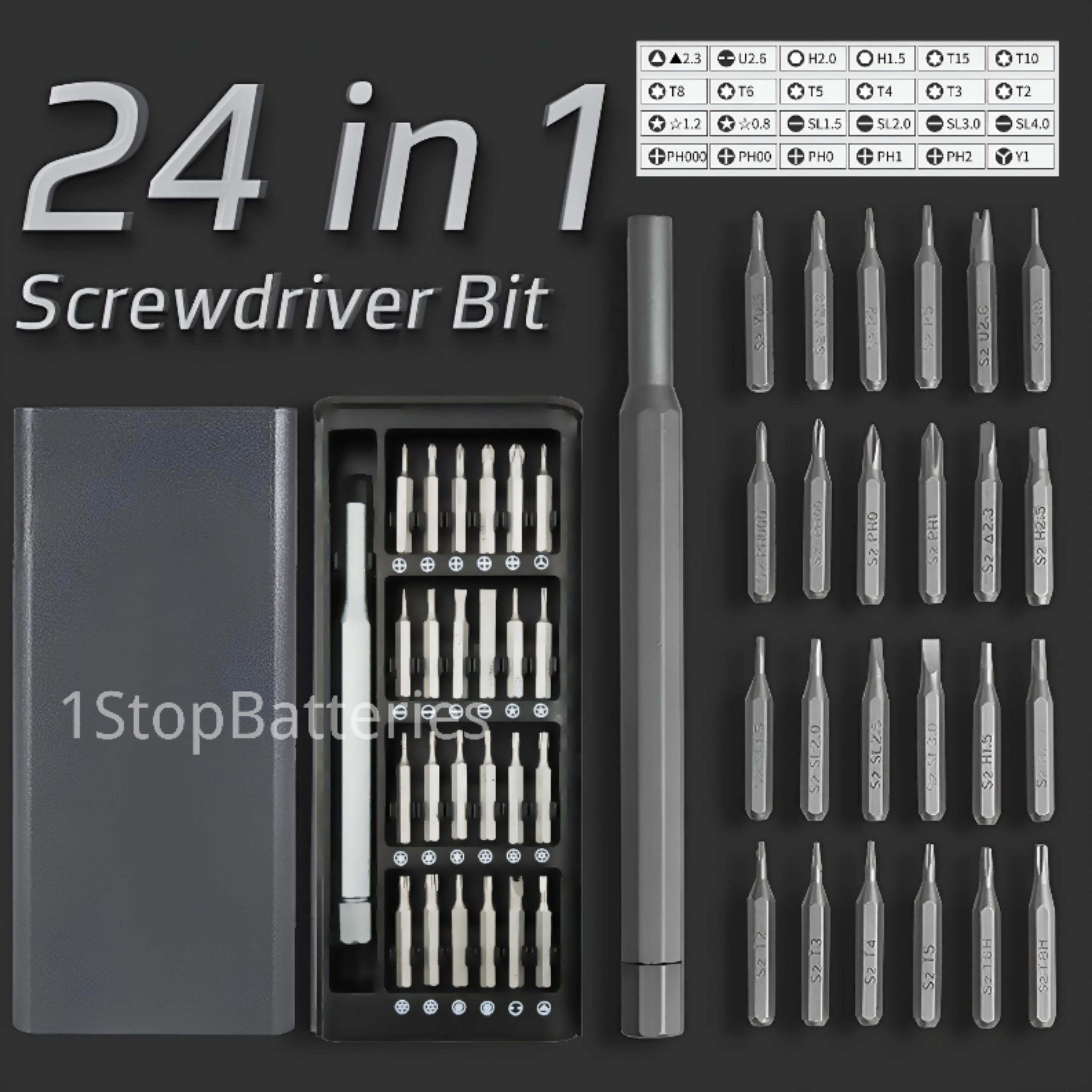 24 In 1 Precision Screwdriver Set Electronic Screwdriver Opening Repair ...