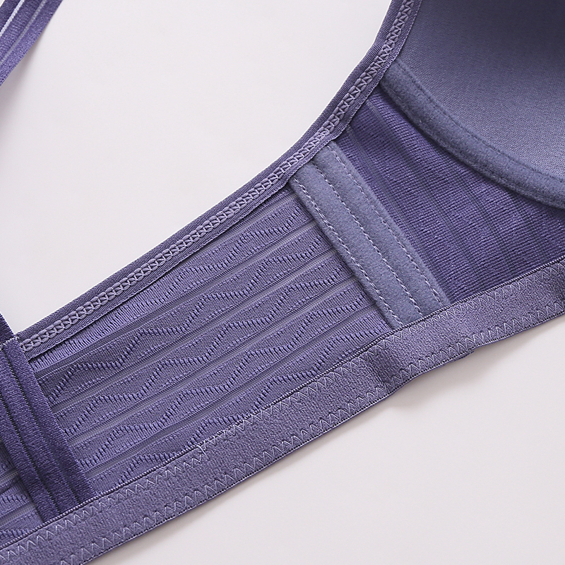 Wireless Bra Women Full Cup 36-44 Cup B Striped Adjustable Strap Bra ...