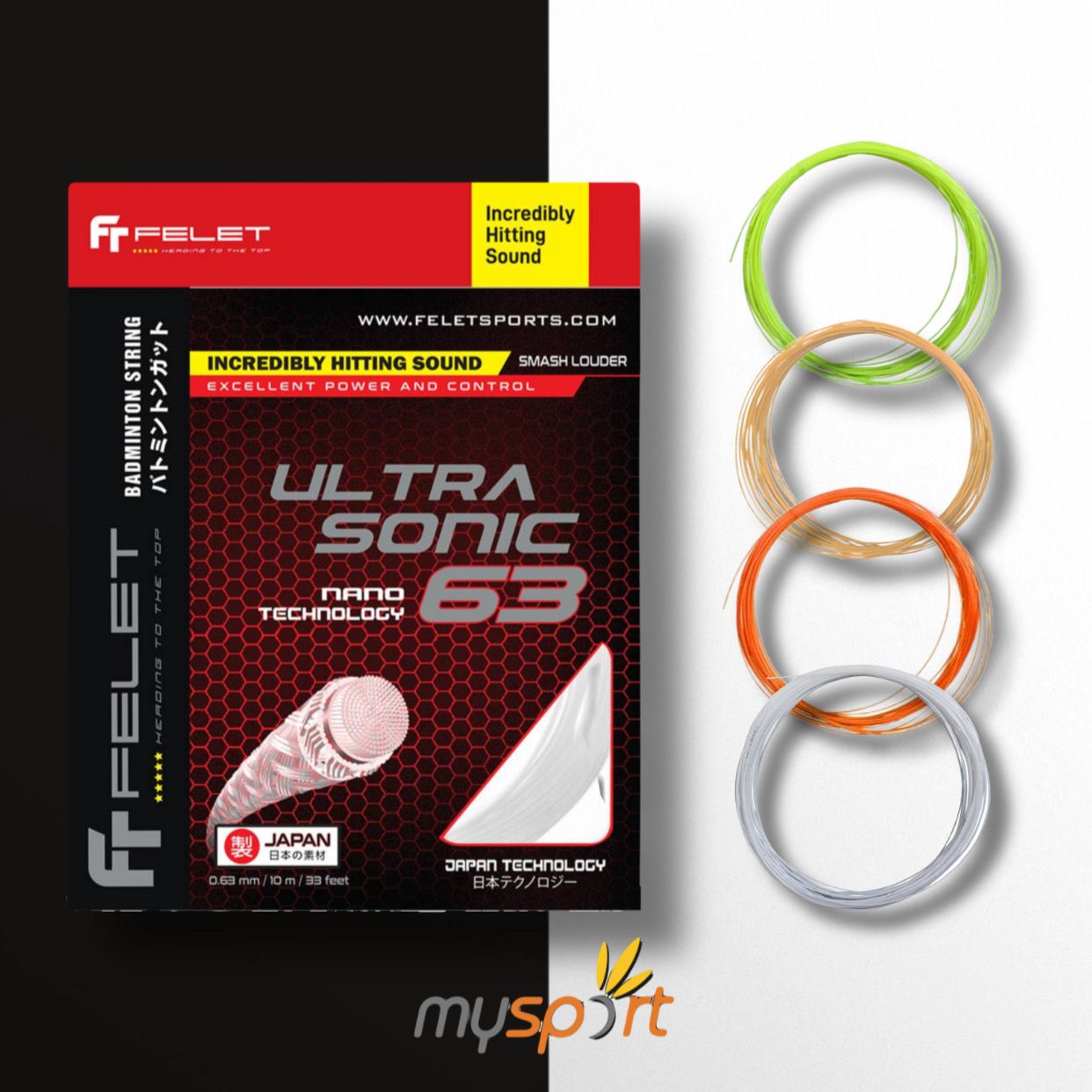 FELET ULTRASONIC-63 BADMINTON STRING | Shopee Malaysia