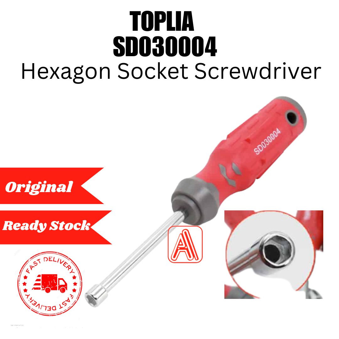 TOPLIA SD030004 hex socket screwdriver M6*80mm - socket screwdriver ...