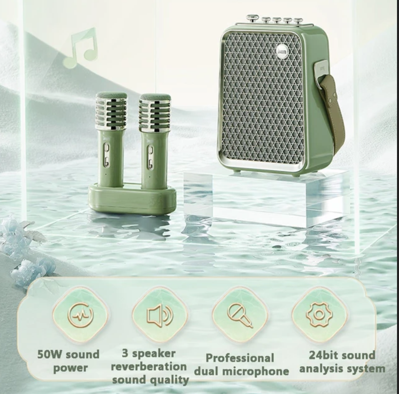 Divoom SongBird-SE 18W & SongBird-HQ 2 Song Bird 50W Dual Mic Karaoke ...