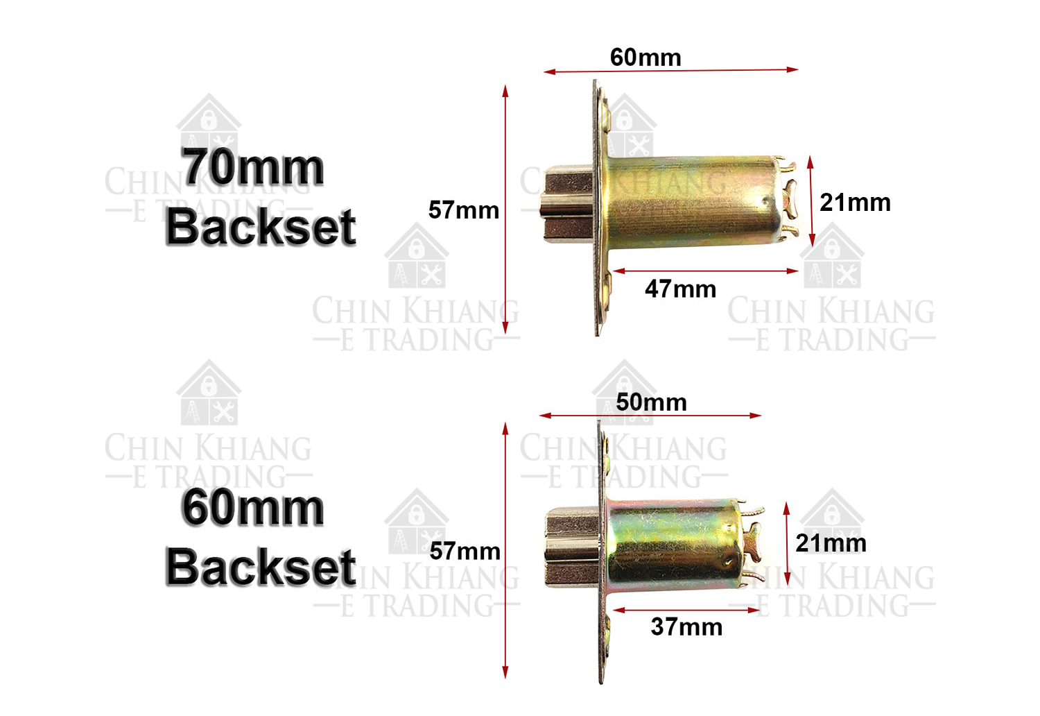 Aman 3872SS Cylindrical Privacy (No key) Lock Door Knob Set Satin St ...
