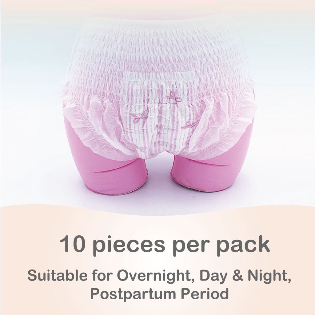 SALLY Menstrual Pants Disposable Maternity Pads Overnight Panties ...