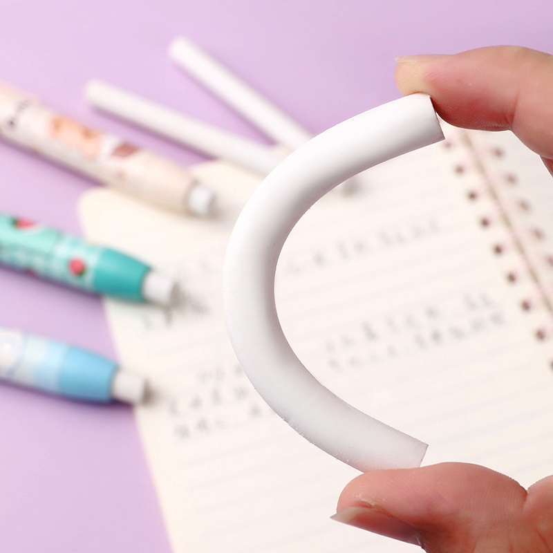 𝐄𝐀𝐒𝐘 𝐓𝐎 𝐇𝐎𝐋𝐃 Cute Cartoon Retractable Eraser Pen Push Type Rubber ...