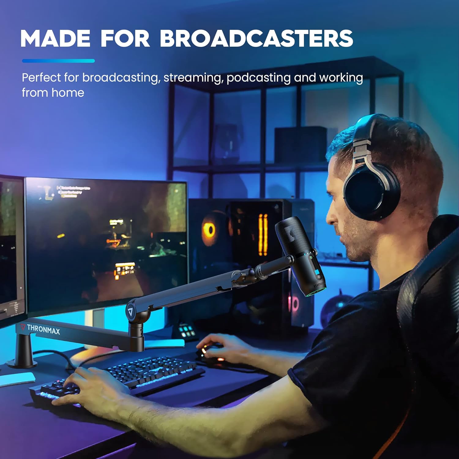 Thronmax Mic Boom Arm Twist S6 with Low Profile Design | Shopee Malaysia