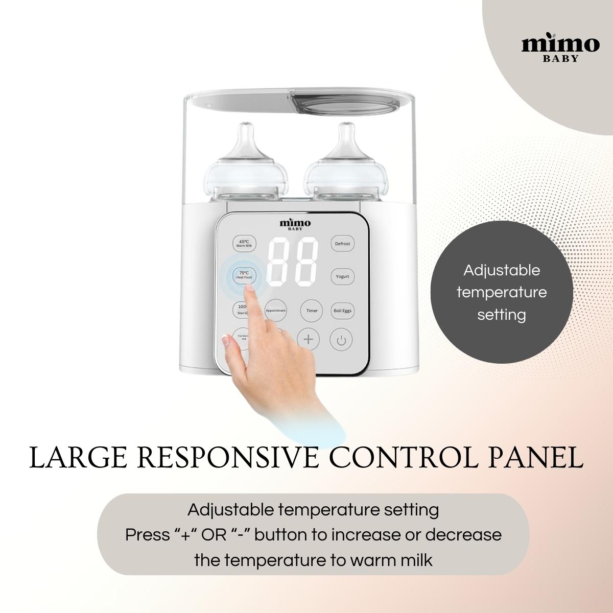 Mimo baby 6 in 1 Smart LED Touch Screen Multifunctional Milk Warmer ...
