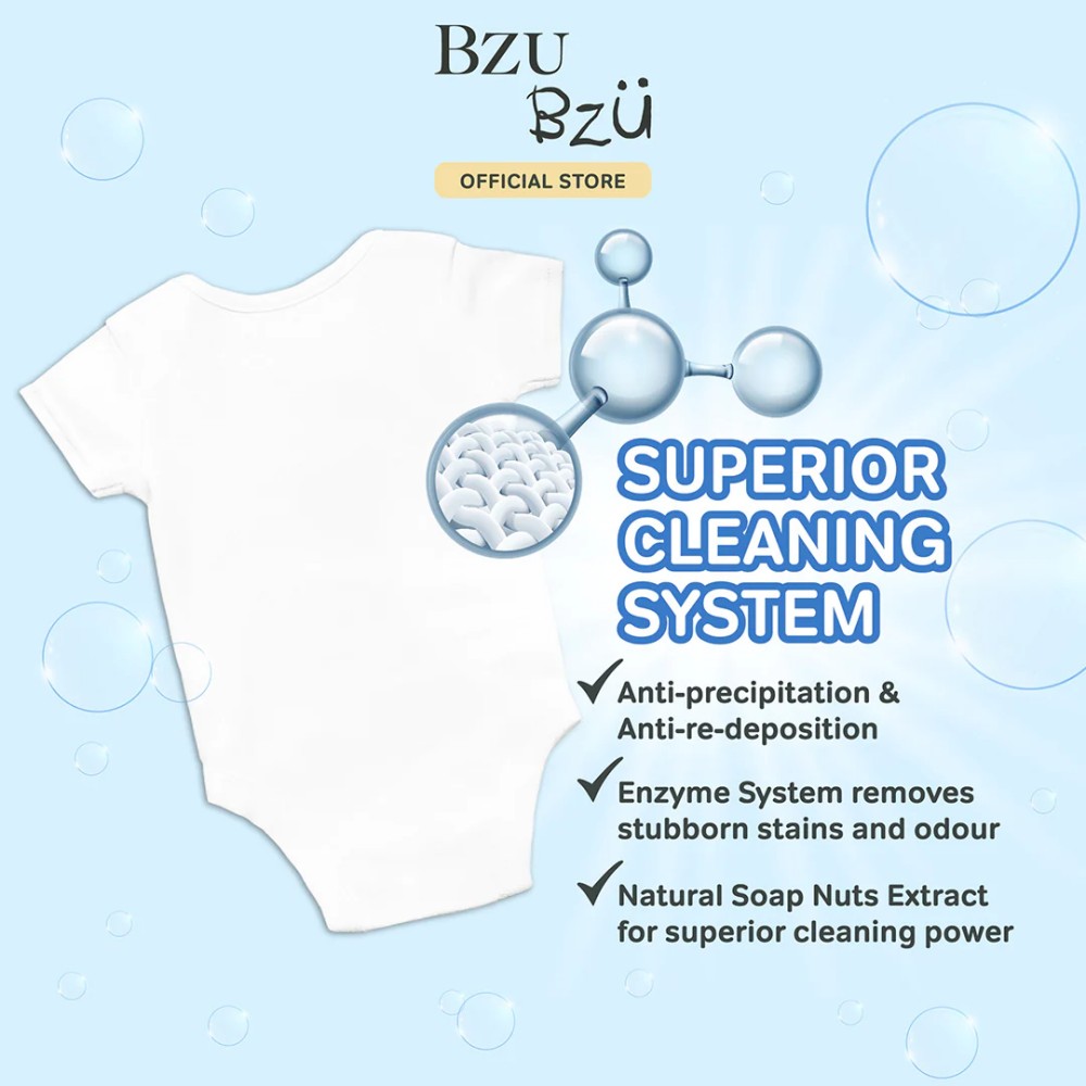 BZU BZU Baby Laundry Detergent and Softener 2-in-1 ( Bottle 1L / Refill ...