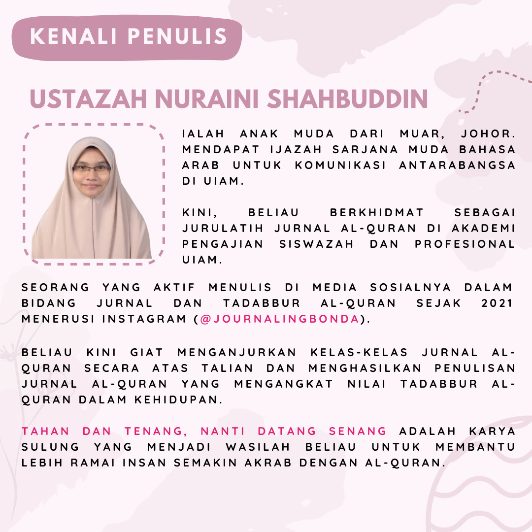 [BC] PTS Tahan dan Tenang, Nanti Datang Senang: 40 Pesan Damai dalam Al-Quran Tentang Kehidupan ...