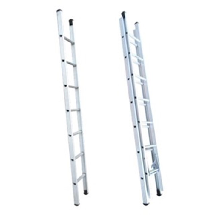 STRONGMAN ALUMINUM SINGLE/DOUBLE POLE LADDER HOME CONSTRUCTION USE ...