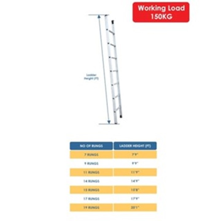 STRONGMAN ALUMINUM SINGLE/DOUBLE POLE LADDER HOME CONSTRUCTION USE ...