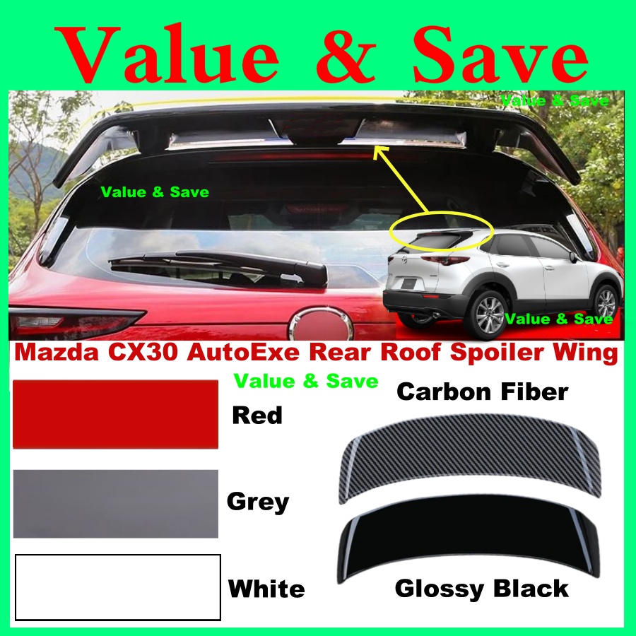Mazda CX-30 2019 - 2025 Autoexe Rear Roof Spoiler Wing Sports Rear Wing ...