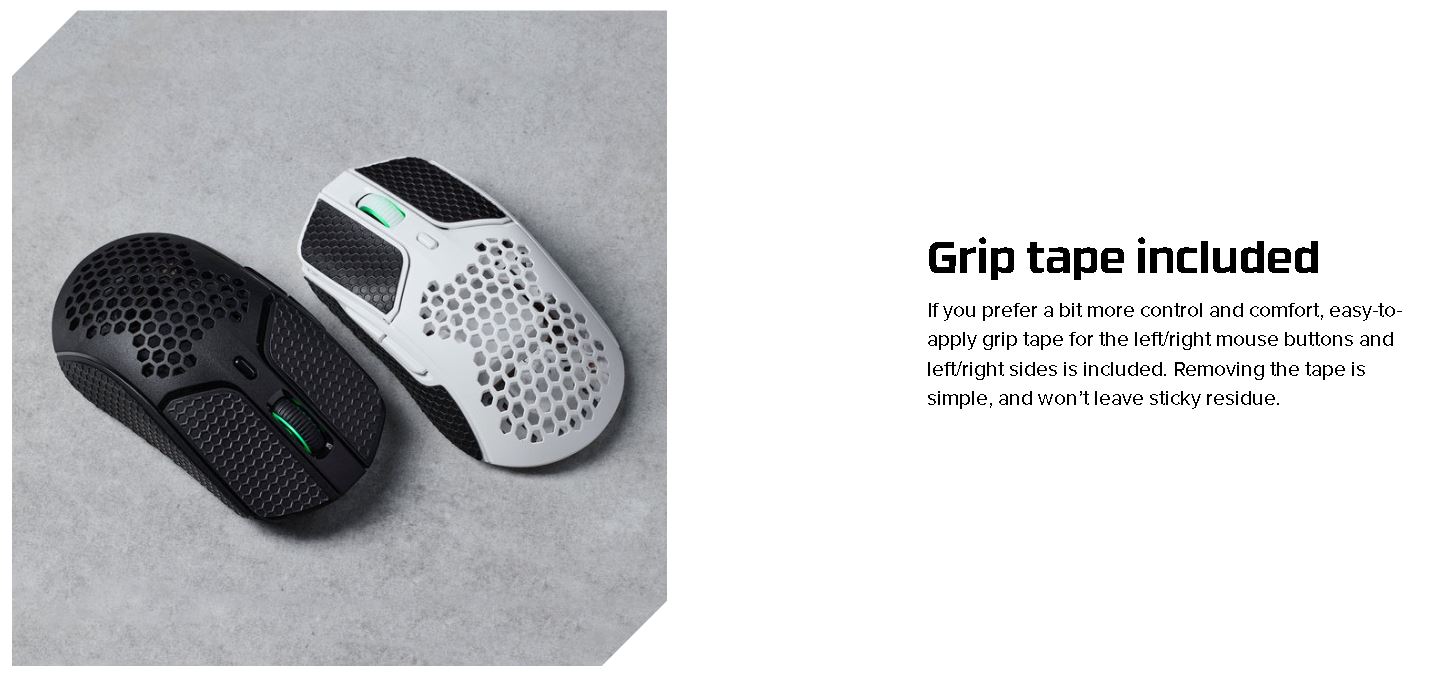 HyperX Pulsefire Haste 2 Wireless & Bluetooth Gaming Mouse with 26,000 ...