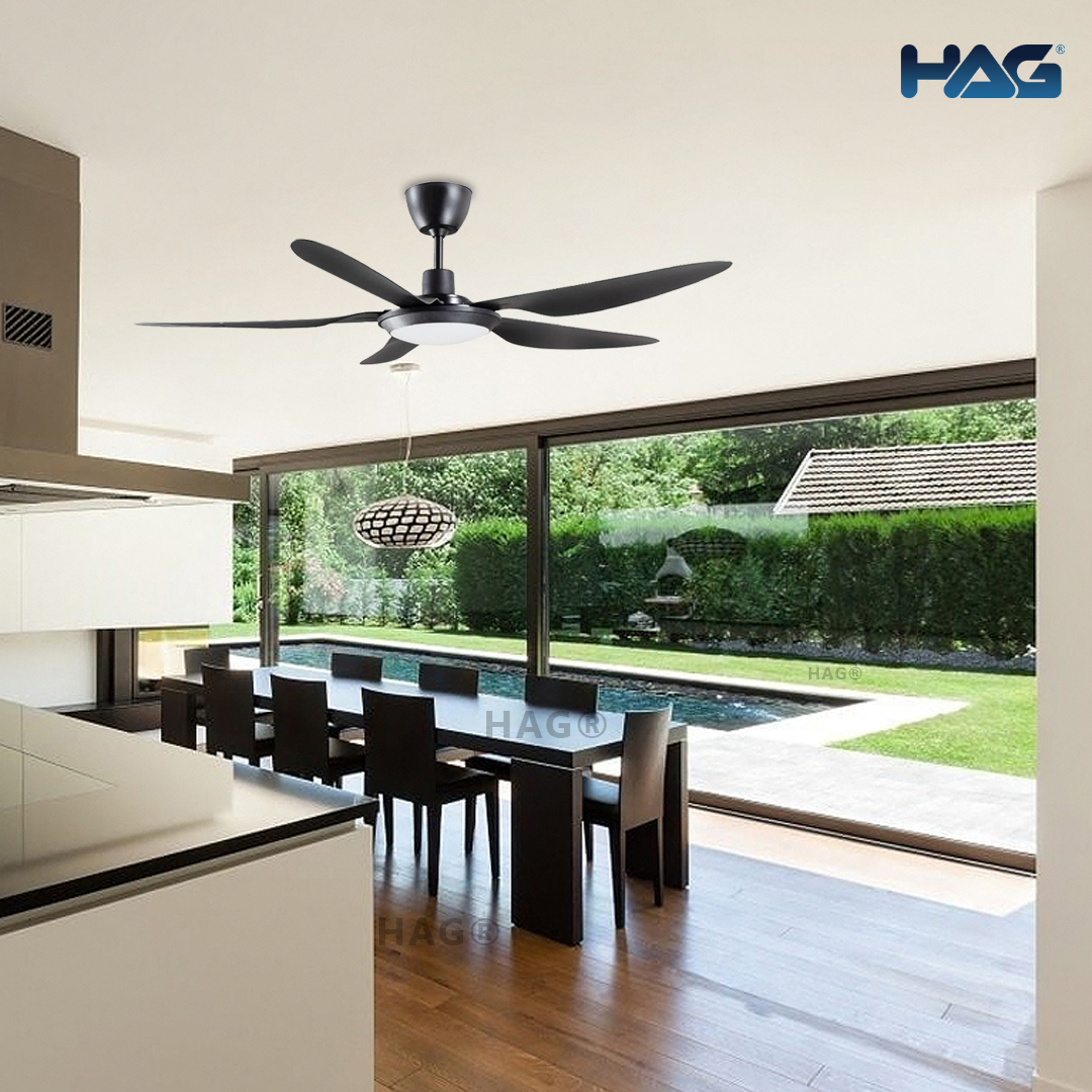 HAG® SILENZ EDC42/EDC56/GLAM56 Designer 5 Blades DC Ceiling Fan With ...