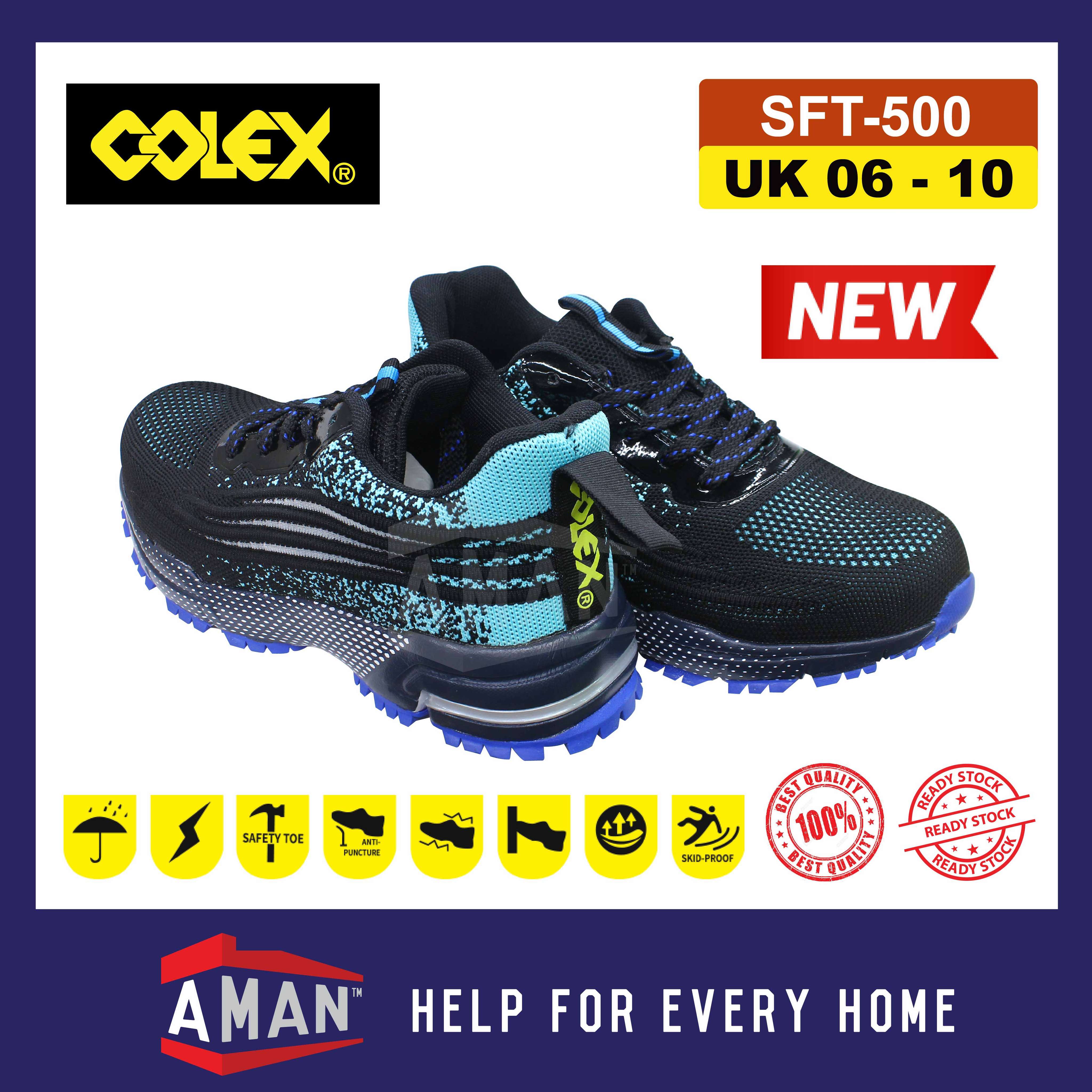 COLEX SFT-500 S1P Stylish Safety Shoes Safety Boots Steel Toecap Kevlar ...