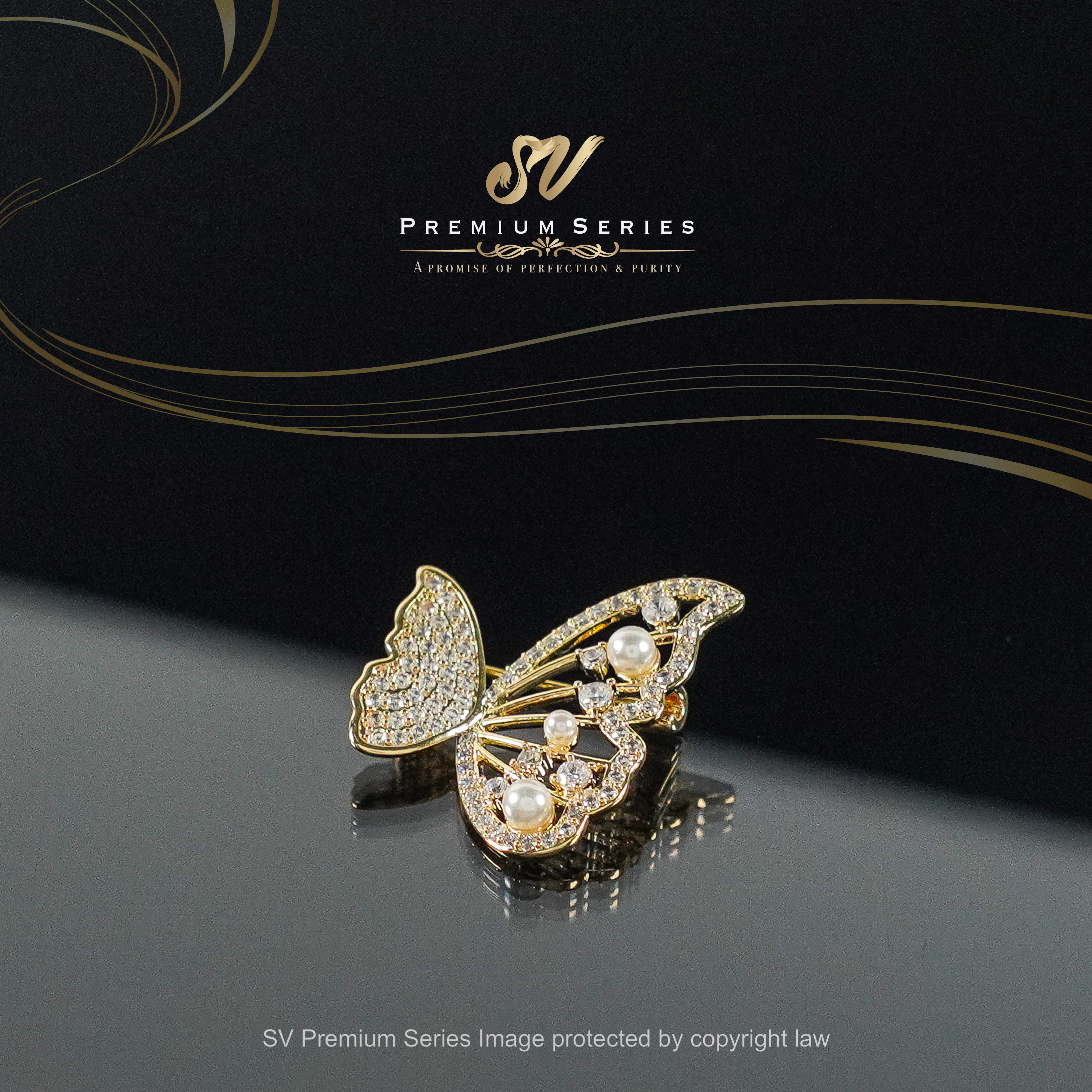 SV Premium Austria Brooch Pin Tudung Crystal Classic Kerongsang Tudung ...