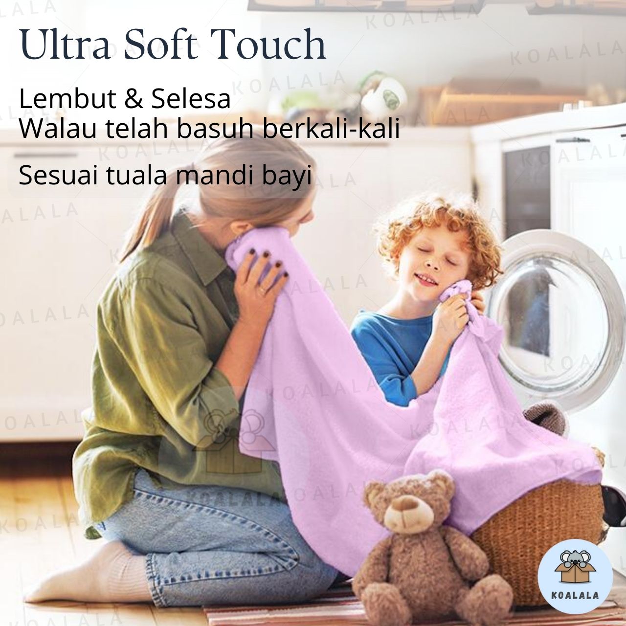 Bath Towel Tuala Mandi Dewasa Serap Air Microfiber Tuala Mandi Baby ...