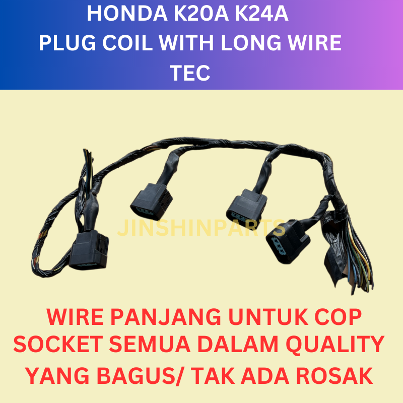 HONDA K20 K24 K20A K24A Coil Plug Ignition Coil (T.E.C)Set 4pcs with ...