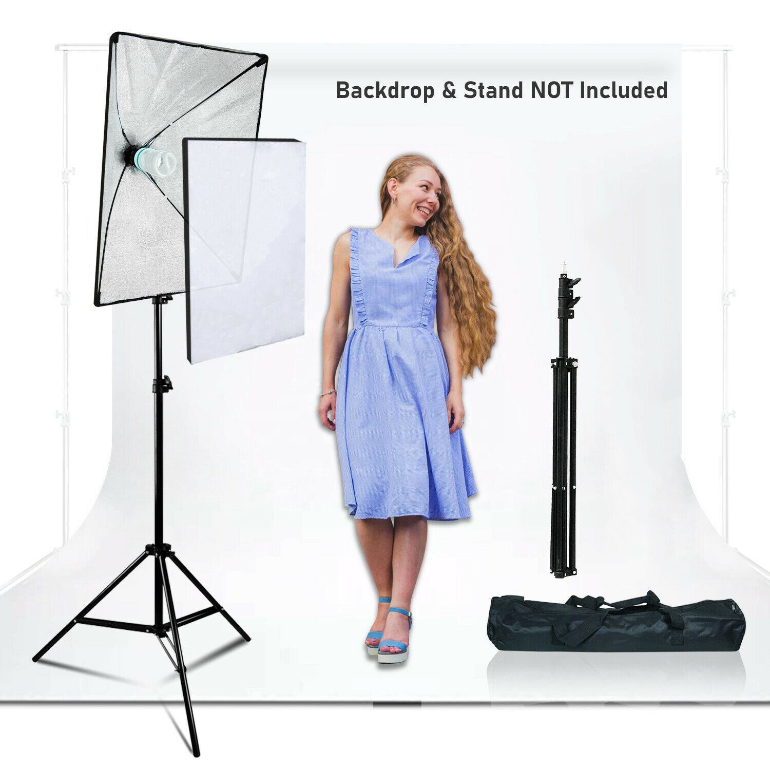 Tripod for Softbox Light Stand Photo Studio 2M with 1.35M Boom Arm ...