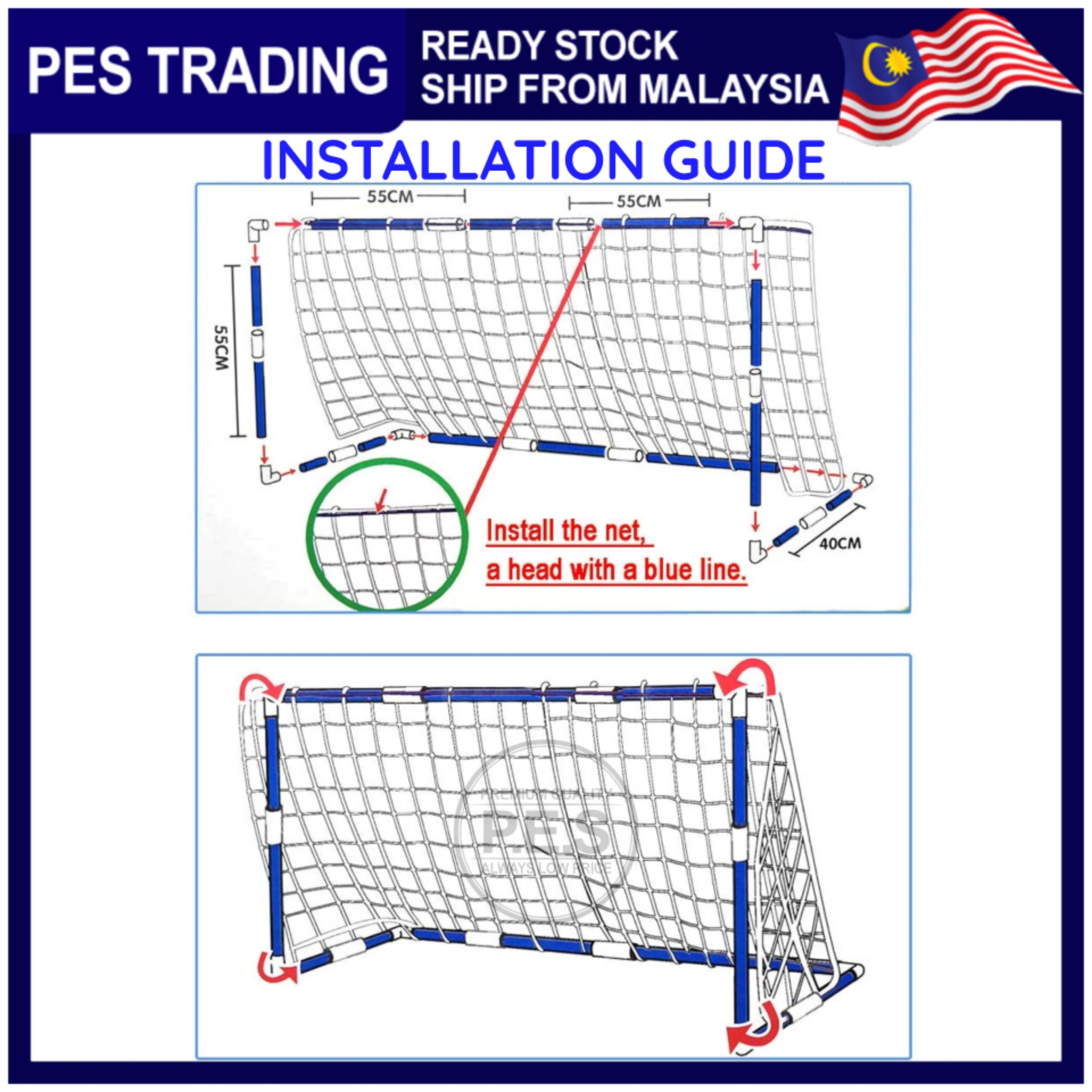 120CM FOOTBALL GOAL SET / TIANG GOL BOLA SEPAK - PORTABLE FOR INDOOR ...