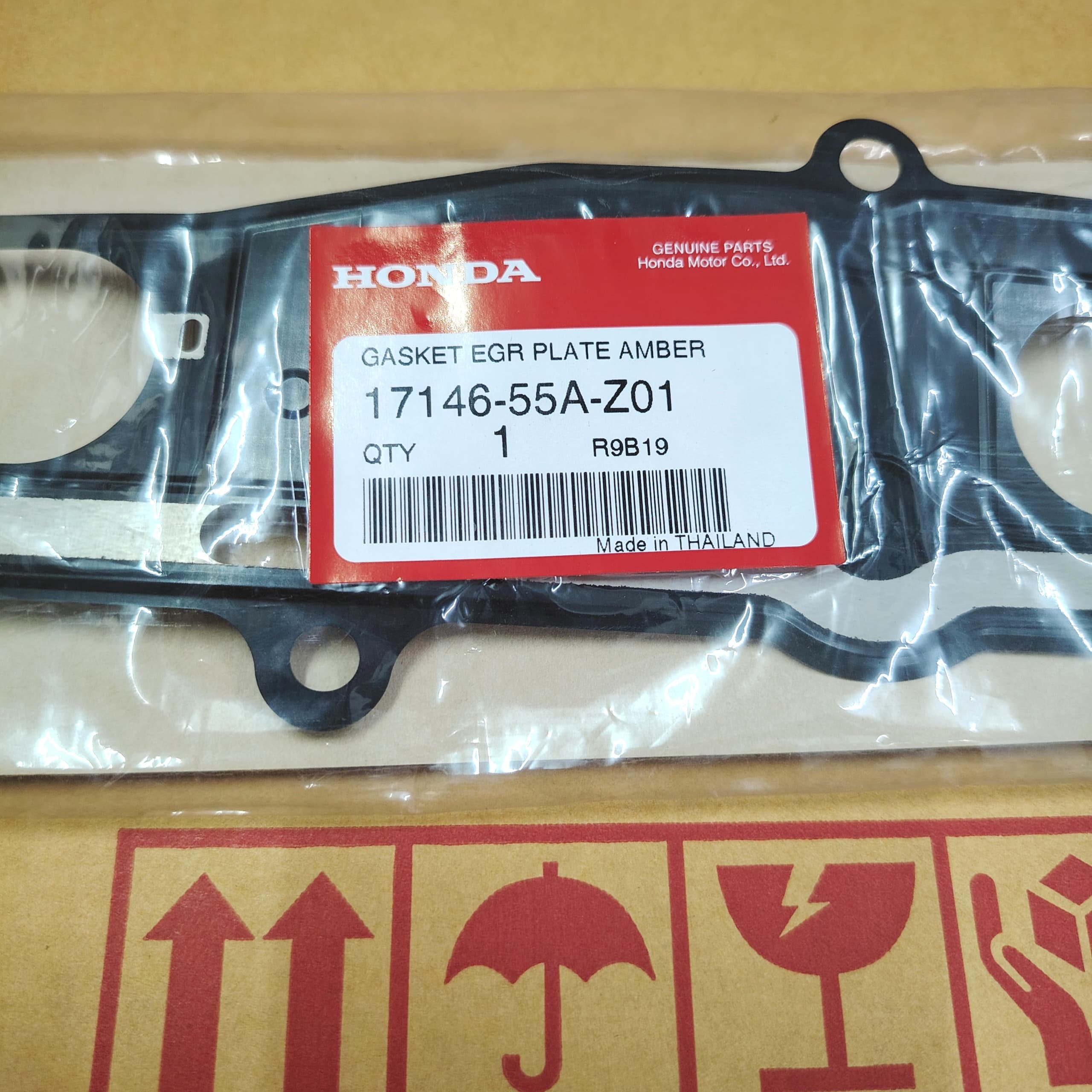 17146-55A-Z01 Ori Intake Manifold GASKET , EGR PLATE Honda City T9A GM6 ...