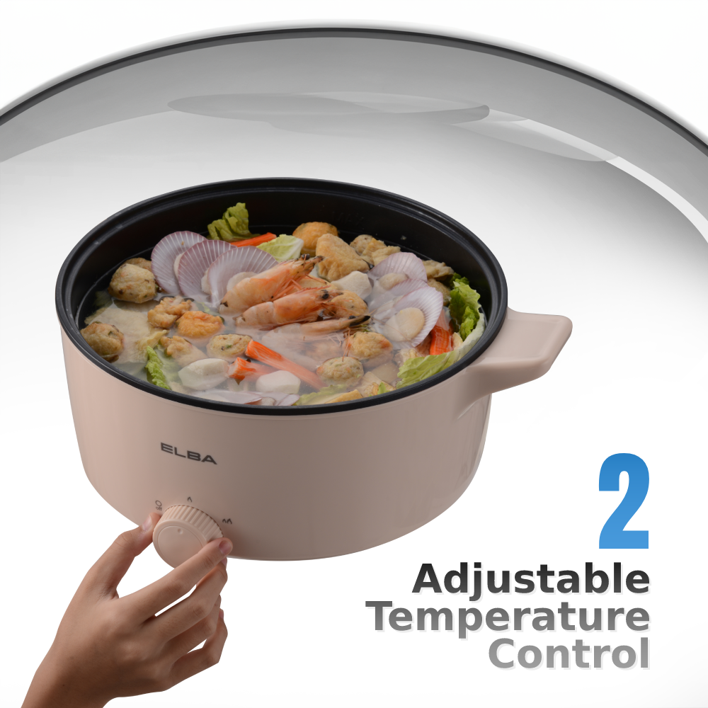 ELBA Multi Cooker EMC-N5017(LP) 5L Non Stick Pot Multi Function ...