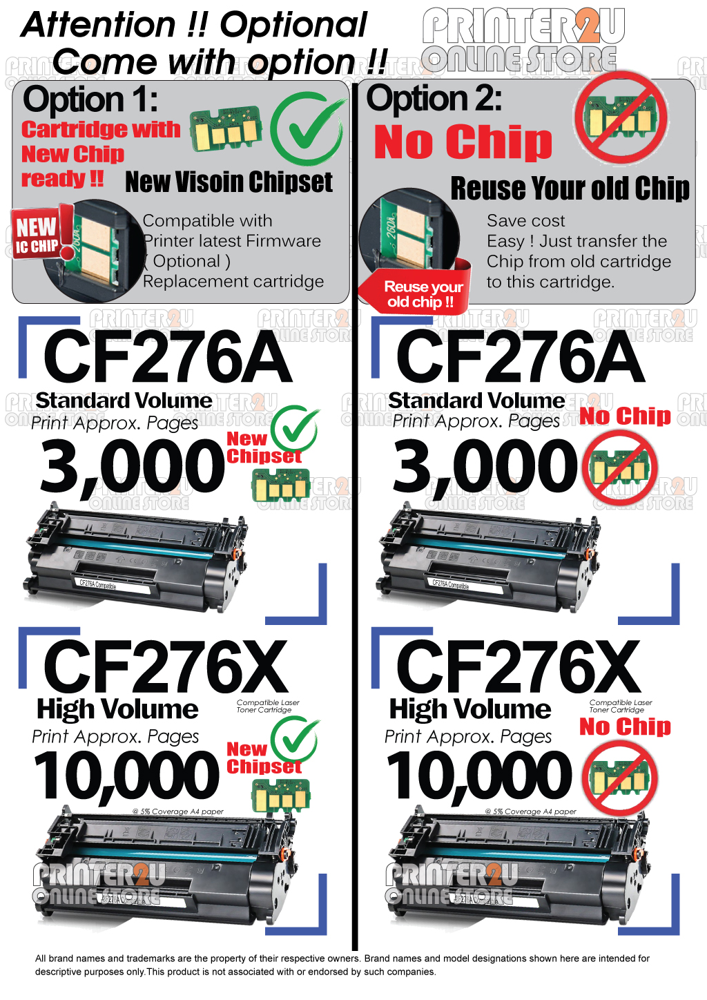 Compatible to HP CF276X 76X CF 276X CF276A Laserjet Pro M404 M428 ...