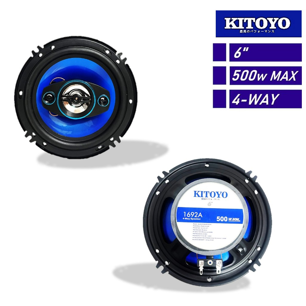 Kitoyo Speaker Kereta 6 inch 4way 500w Car Speaker Perodua Myvi Viva ...