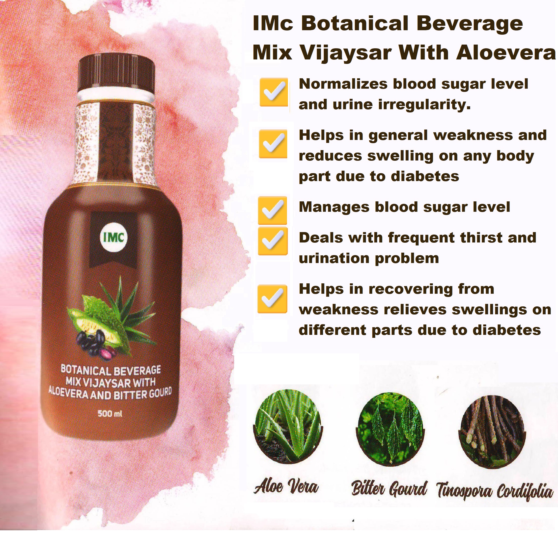 IMC Botanical Beverage Mix Vijaysar With Aloevera And Bitter Gourd ...