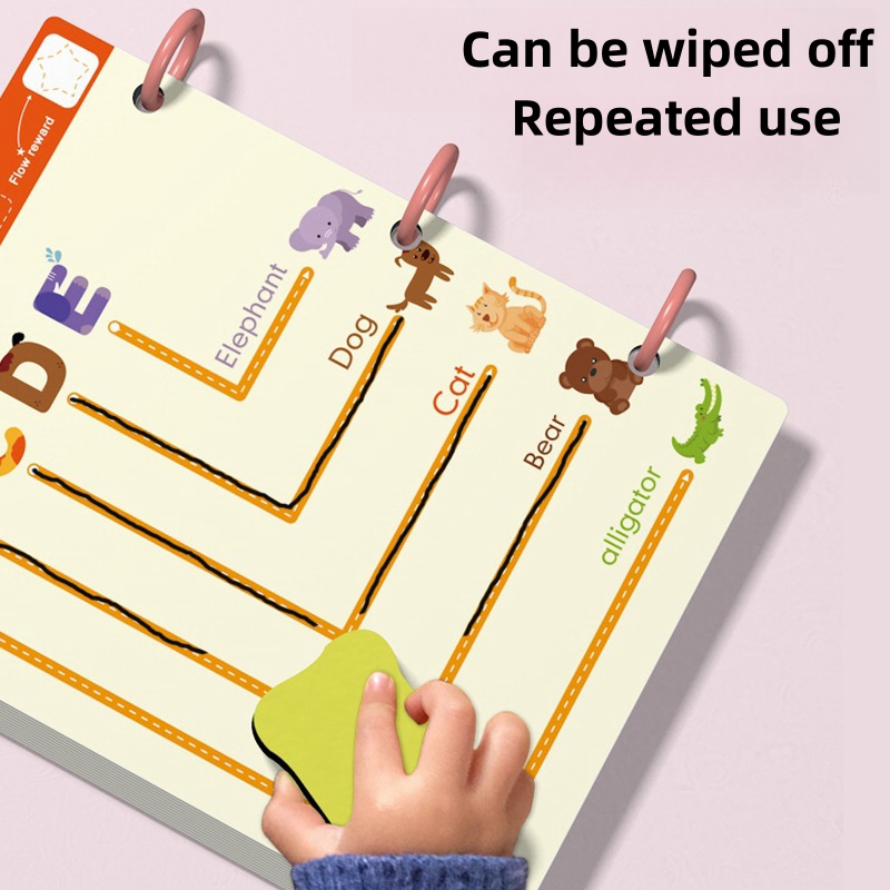 【A4】Kid Magical Tracing Workbook with Erasable Pen Control Educational ...
