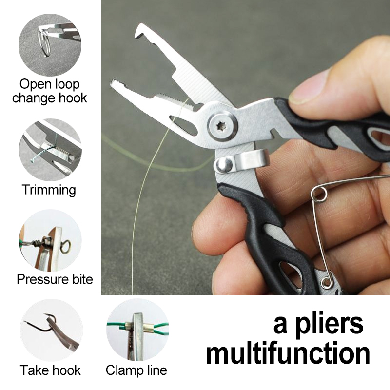 Stainless Steel Fish Fishing Plier Scissor Line Lure Cutter Outdoor ...