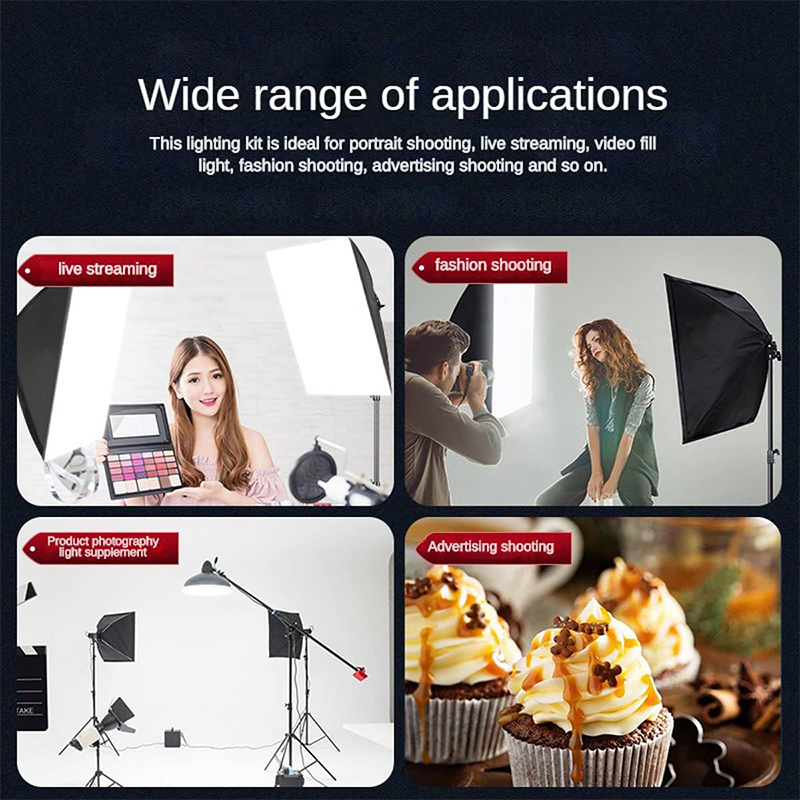 Softbox Lighting Kit,50cmX70cm Soft Box,Professional Softbox ...