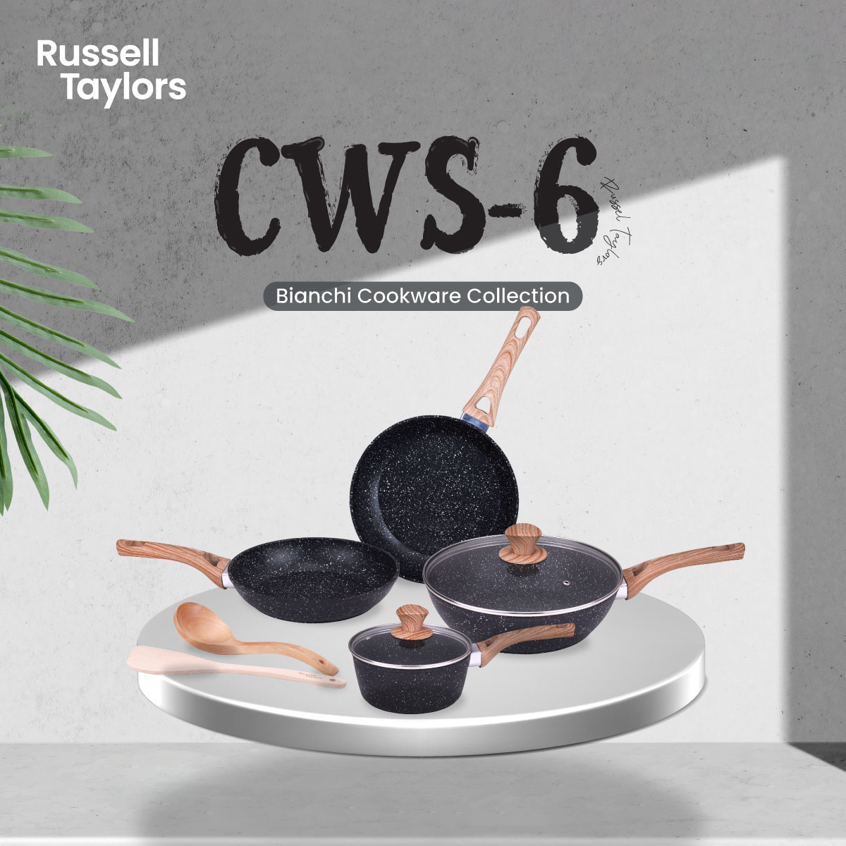 Russell Taylors Bianchi Cookware 4 Piece Pots & Pans Set CWS-6 | Shopee ...