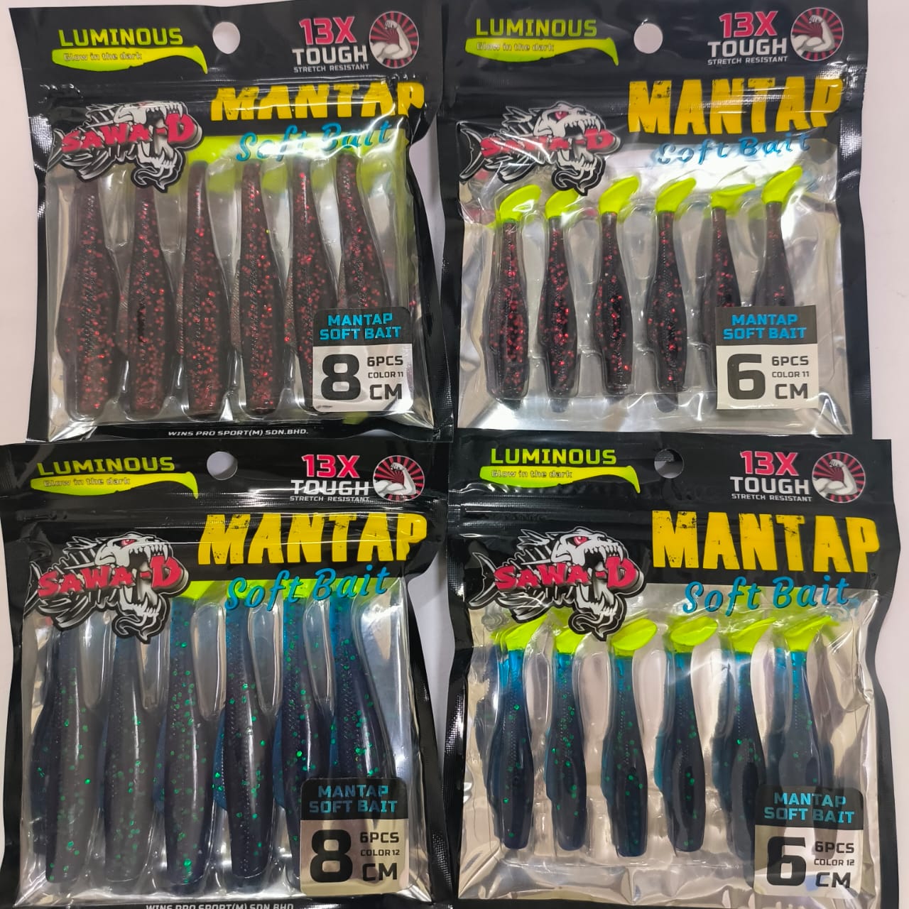 Sawa-D Mantap Soft Plastic | 8cm / 6cm | Fishing Soft Lure SP | Umpan ...