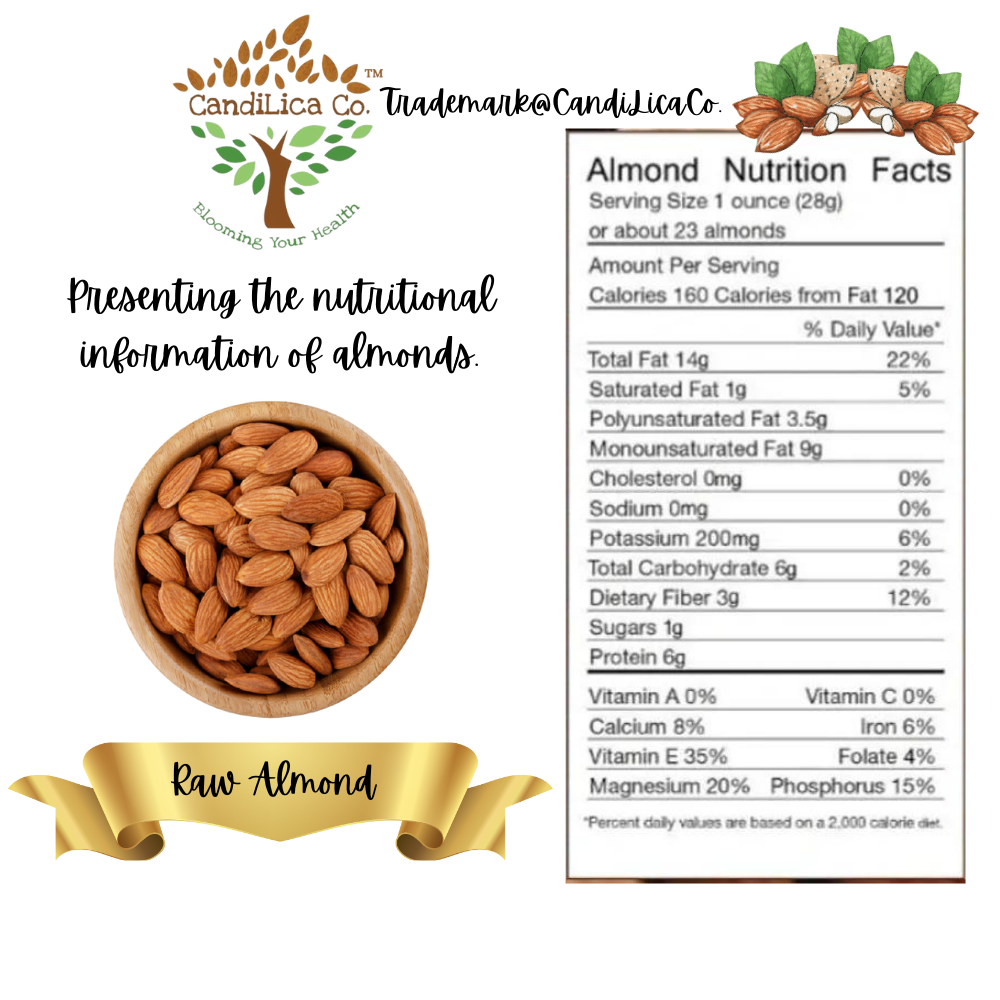 Raw Almond (30/32) Unroasted | Kacang Almond Mentah (Belum Dipanggang) | 生杏仁– CandiLica Co. –USA ...