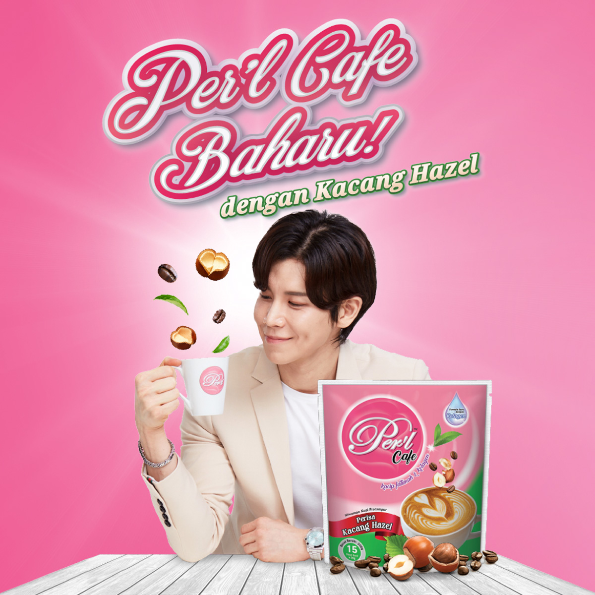 Per'l Kacip Fatimah & Collagen Cafe - Hazelnut (20gm X 15 Sachets ...