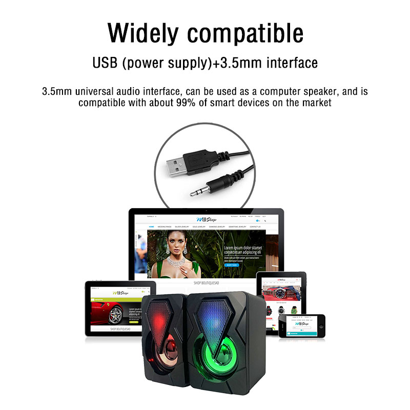 X1 Speaker Portable Bluetooth 5.0 Stereo Surround Mini Desktop Speaker Outdoor Subwoofer ...